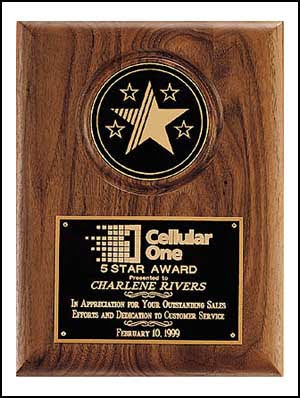 P3199 Five Star Plaque - Executive Awards