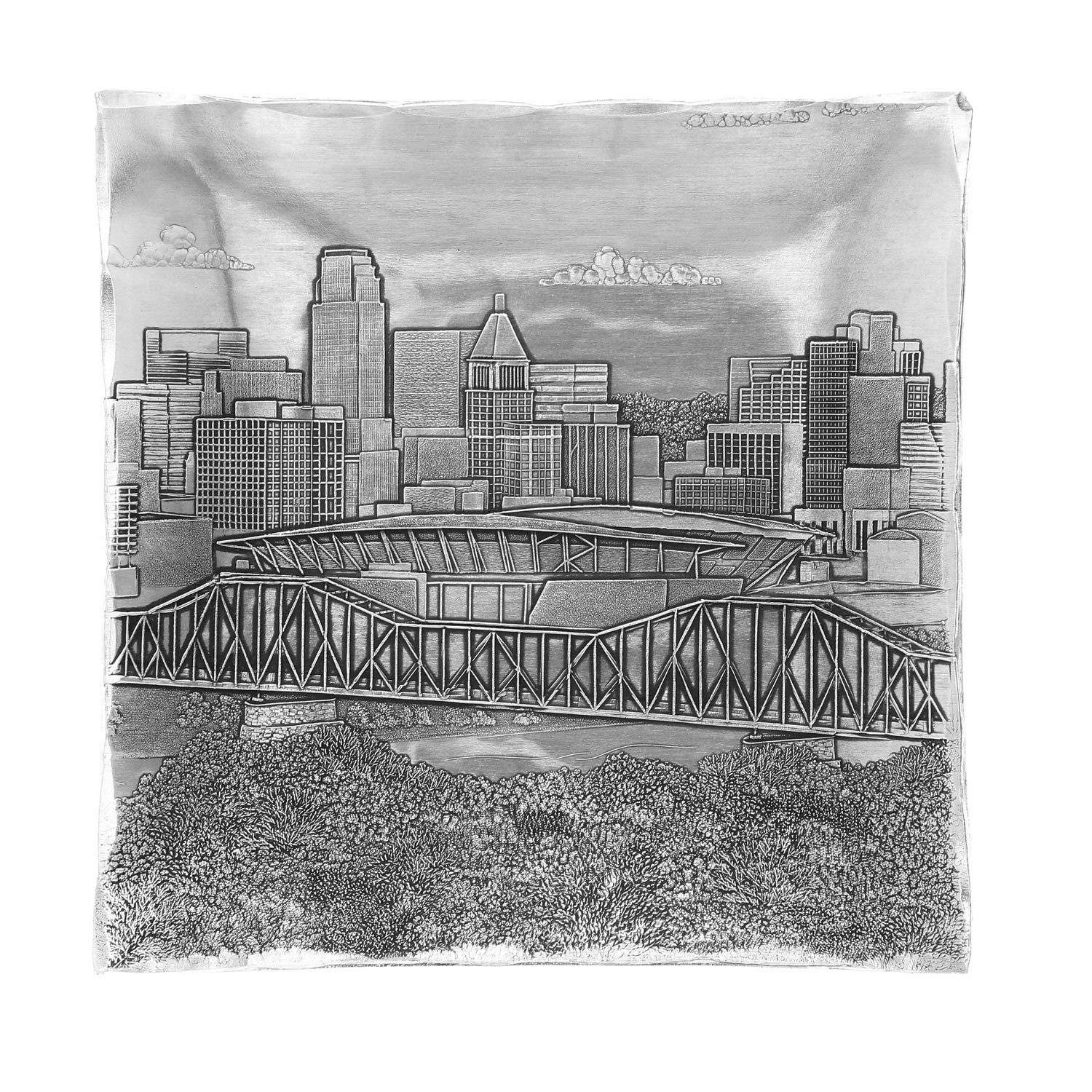 Cincinnati Skyline Hudson Square Tray Boardroom, Trays